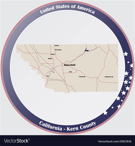 Kern County Map Of Cities