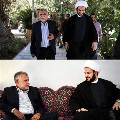 دیدار هادی العامری با دبیرکل نُجَباء در بغداد عکس