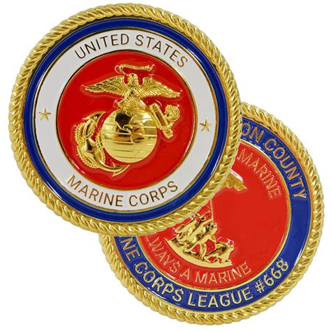 Custom Made Metal Soft Enamel Gold American Souvenir Challege Coin