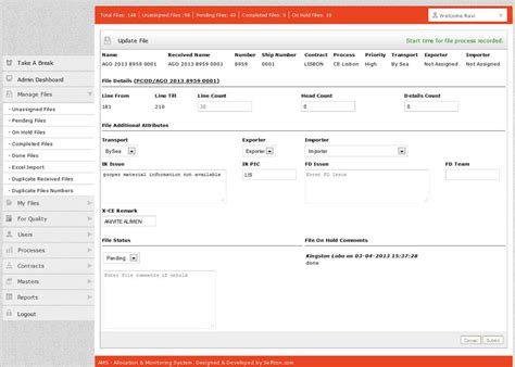 File Allocation And Management System Seffcon Labs
