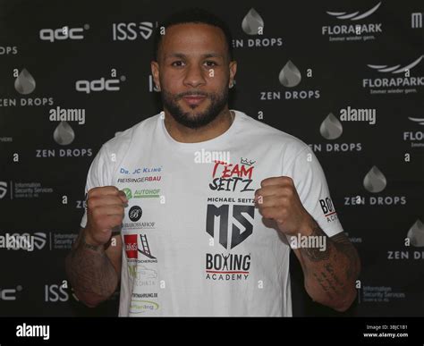 Michael Seitz At The Official Weigh In At Florapark Magdeburg In Front