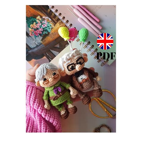 Tiny Grandma And Grandpa English Pattern Etsy