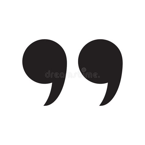Quotation Marks Quote Icon Simple Quotation Marks Icon Stock Vector