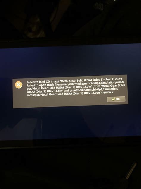 Ps1 Games Not Launching On Emudeck This Error Appears When I Launch The Game Any Way To Fox