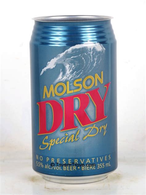 Item 100690 1993 Molson Special Dry 355ml Beer Can Canada Tab Top Can