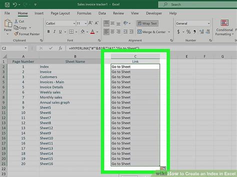 easy ways to create an index in excel with pictures wikihow
