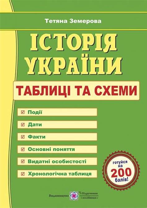 Історія україни таблиці та схеми т земерова піп — цена 310 грн в каталоге Детские Купить товары