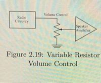 Answered A Variable Resistor Is Often Used As A Volume Control Using A Circuit Similar To