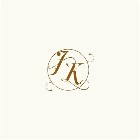 Jk Wedding Monogram Initial In Perfect Details 34902431 Vector Art At Vecteezy