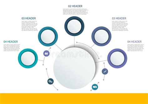 Abstract Round Infographics Color Circle Diagram Business Illustration