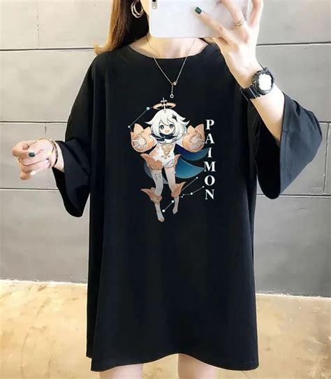 Game Genshin Impact Paimon Pierre7904 T Shirt Unisex Edgy Fashion