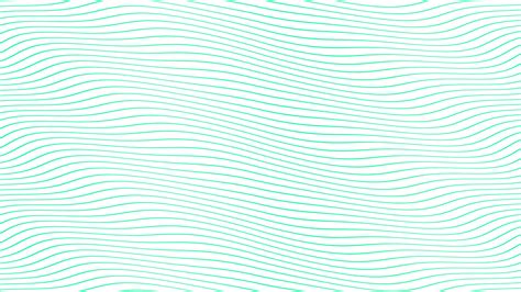 Green Parallel Wave Lines Slow Flowing Animation On Isolated White