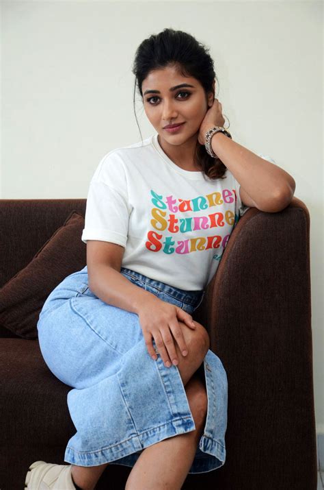 Mirnaa Menon Stills At Ugram Movie Interview