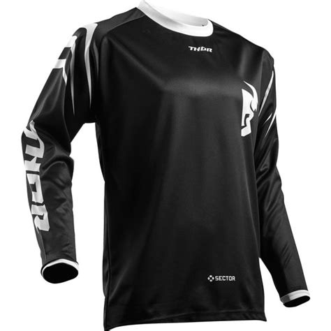 Thor 2018 Sector Zones Youth Jersey Black Thor Youth Offroad Jerseys