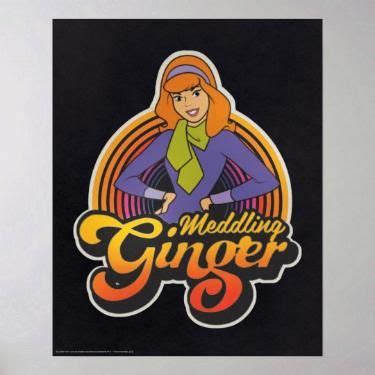 Scooby Doo Meddling Ginger Daphne Poster Scooby Scooby Doo Retro