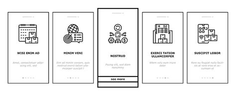 Supply Chain Management System Onboarding Mobile App Page Screen Vector