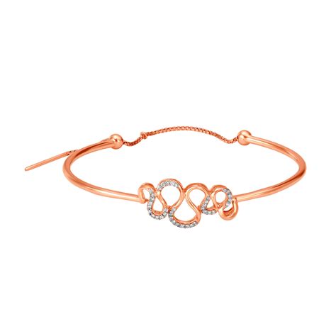 Buy Mia By Tanishq 18kt Rose Gold Diamond Bangle At Best Price