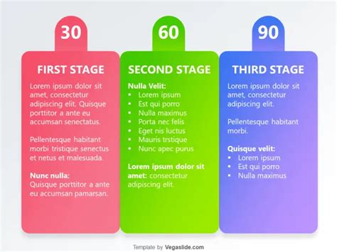 Colorful Animated 30 60 90 Day Plan PowerPoint Template Vegaslide