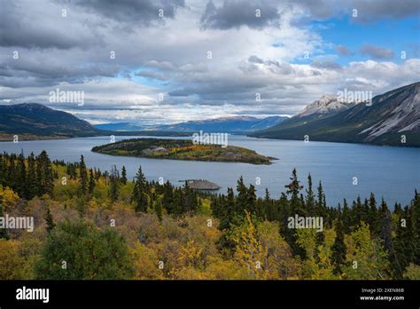 Beautiful Yukon Landscape Outside Of Carcross With Views Of Bove