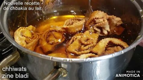 Chbakia Croustillante Et Tendre Chbakia Crispier And Tenderحليب