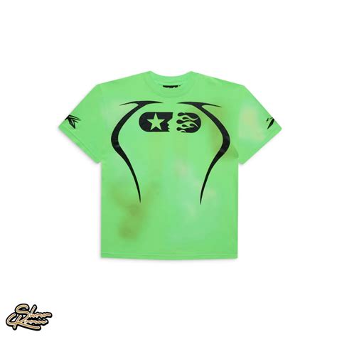 Hellstar Warm Up Tee “neon Green” Showroom Atlanta