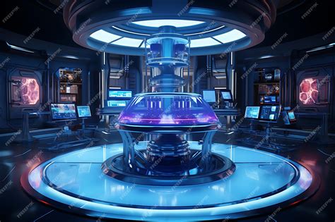 Premium Photo Background Of Sci Fi Laboratory High Tech Lab Backdrop
