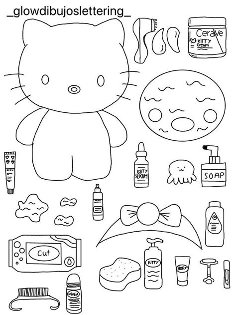 𝑯𝒆𝒍𝒍𝒐 𝒌𝒊𝒕𝒕𝒚 Artesanías De Hello Kitty Pegatinas Bonitas Imprimibles