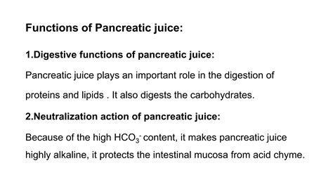 Pancreatic Juice And Functions Ppt Asha Pdf