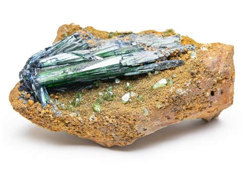 5 6 Gemmy Emerald Green Vivianite Crystal Cluster Brazil 218197