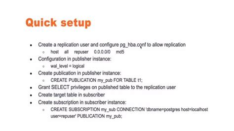 Postgresql Logical Replication Pptx Databases Computer Software And Applications