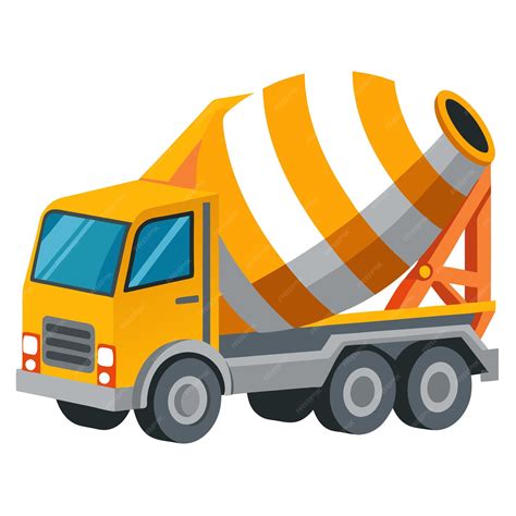 Concrete Mixer Truck Clipart Vector Art And Illustration Premium Ai