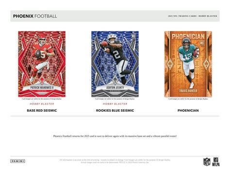 2025 Panini Phoenix Football Blaster Hobby Box Da Card World