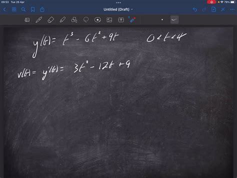 solved a particle moves along the y axis so that at time t â‰¥ 0 its
