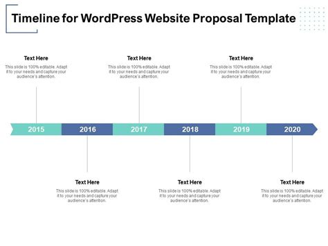 Timeline For Wordpress Website Proposal Template Ppt Powerpoint Presentation Model Templates