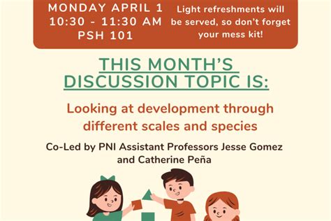 Developmental Research Seminar Talk Series Psychology