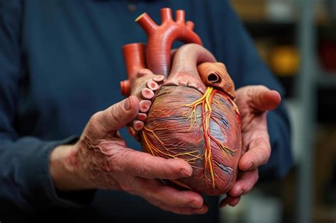 Premium Photo Heart Model Demonstration