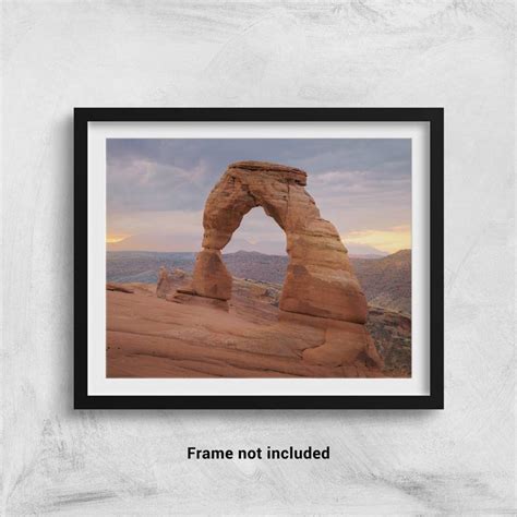 The Delicate Arch At Sunrise Original Utah Landscape Photo Print On The Roderman