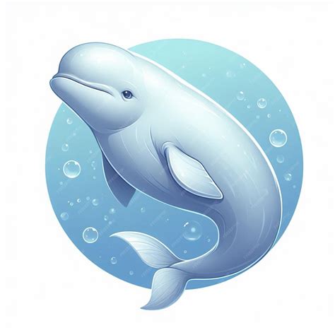Beluga Whale Vector Cartoon Illustration Premium Ai Generated Vector