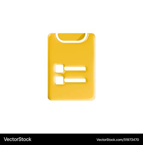 File 3d Icon Royalty Free Vector Image Vectorstock