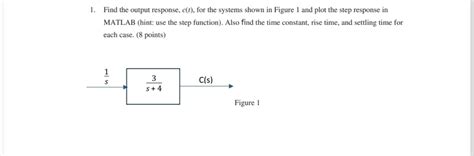solved find the output response c t ﻿for the systems
