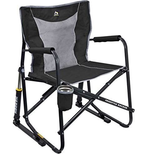 Gci Outdoor Freestyle Rocker Mesh Chair Black Camping Furniture