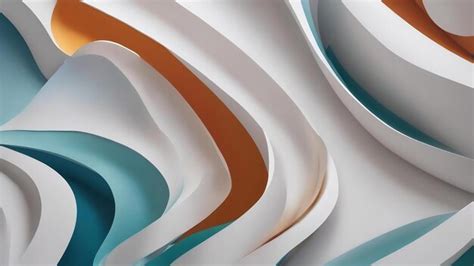 Premium Photo Abstract White Curved Shapes
