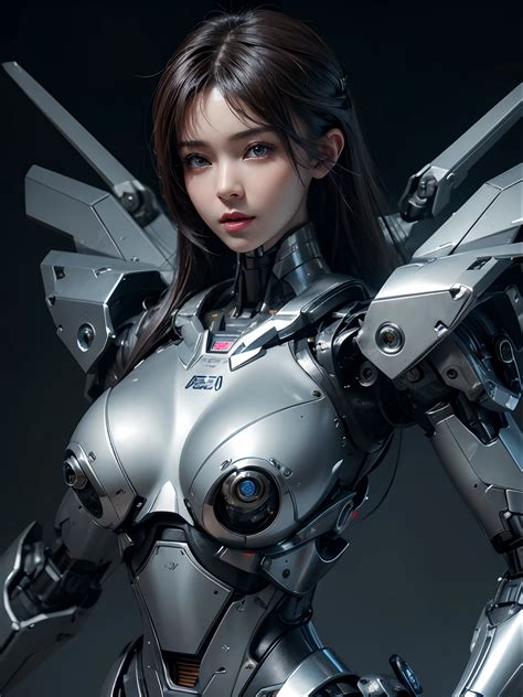 A Close Up Of A Woman In A Silver Suit With A Sword Seaart Ai