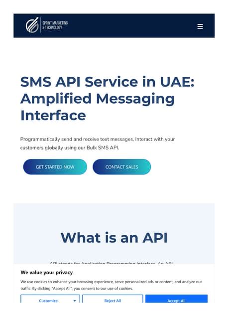 Sms Api Integration Best Sms Api Service In Uae And Saudi Pdf