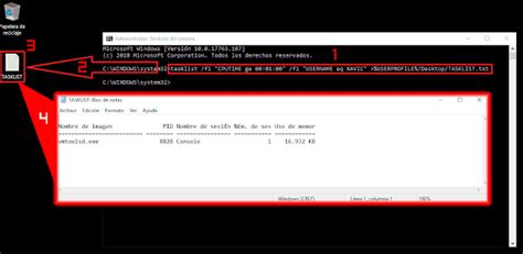 Pantallazos Es Windows 10 CMD Listar Los Procesos Iniciados Por Un Usuario Especifico De