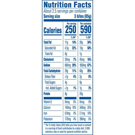 Velveeta Mac And Cheese Nutrition Label At Robert Guajardo Blog