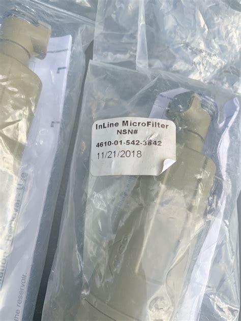 米軍実物 Inline Microfilter Instructions フィルター 2個セット Camelbak ／ ハイドレーション