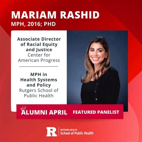Mariam Rashid Phd Mph On Linkedin Im Excited To Speak At My Alma Mater Rutgers School Of