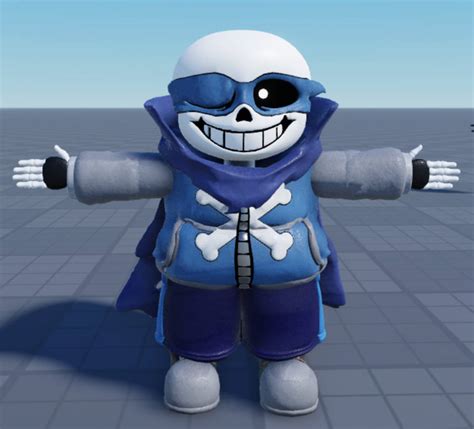 Ts Underswap Crossbones Sans Model By Sharsicl On Deviantart