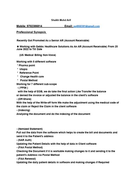 Shaikh Arif Updated Resume With Linux Pdf Computing Software